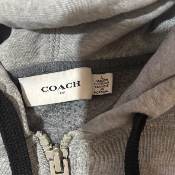 Coach | Sweaters | Coach Gray Zipup Hoodie And Sweatpants | Poshmark